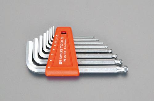 PB SWISS TOOLS（ピービースイスツールズ） 1.5-10mm/9本組 [Ball-Hexagon]キーレンチ PB212.H-1